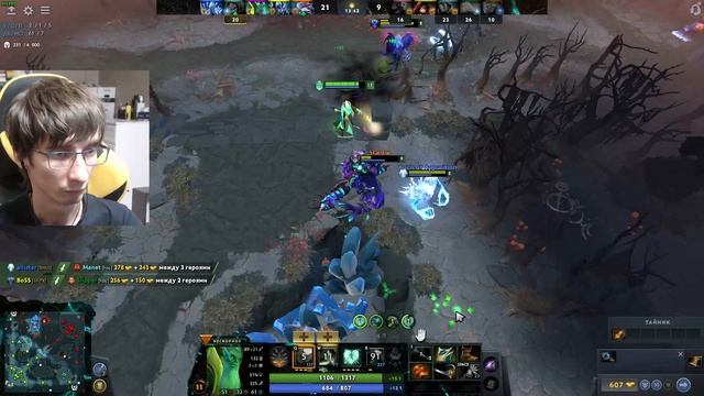 Dota 2 Все роли, выпал мид, хотя я не играл на нём пять лет. Некропус пикнут. Против Эмбе