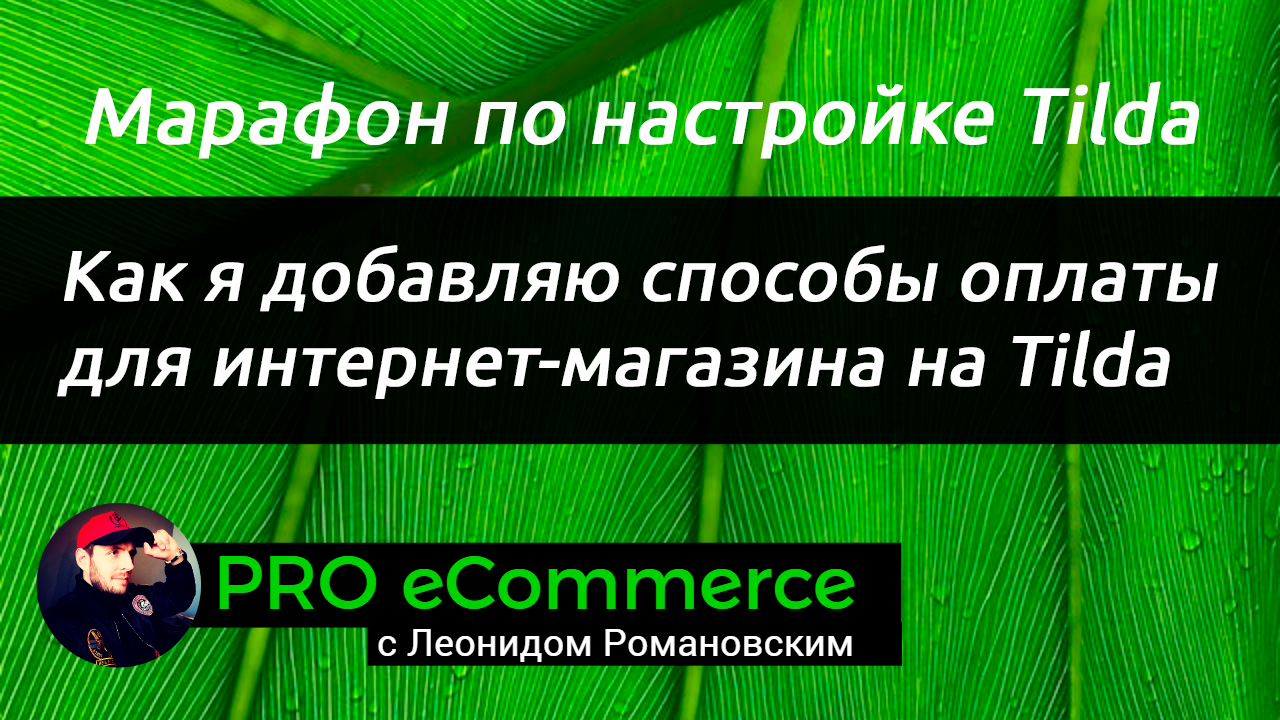 Как я добавляю способы оплаты для интернет-магазина на Tilda
