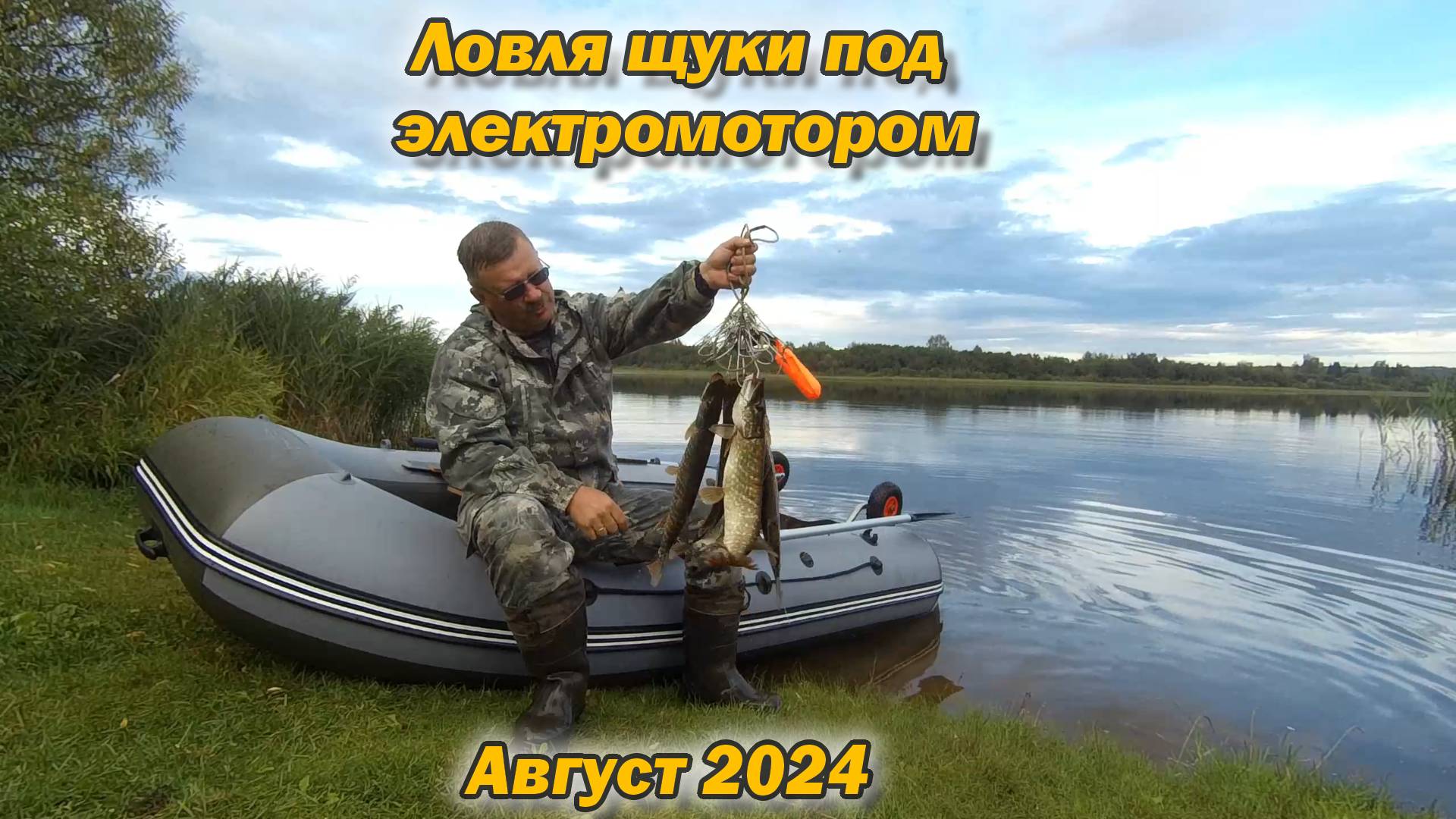 Ловля щуки под электромотором. Август 2024