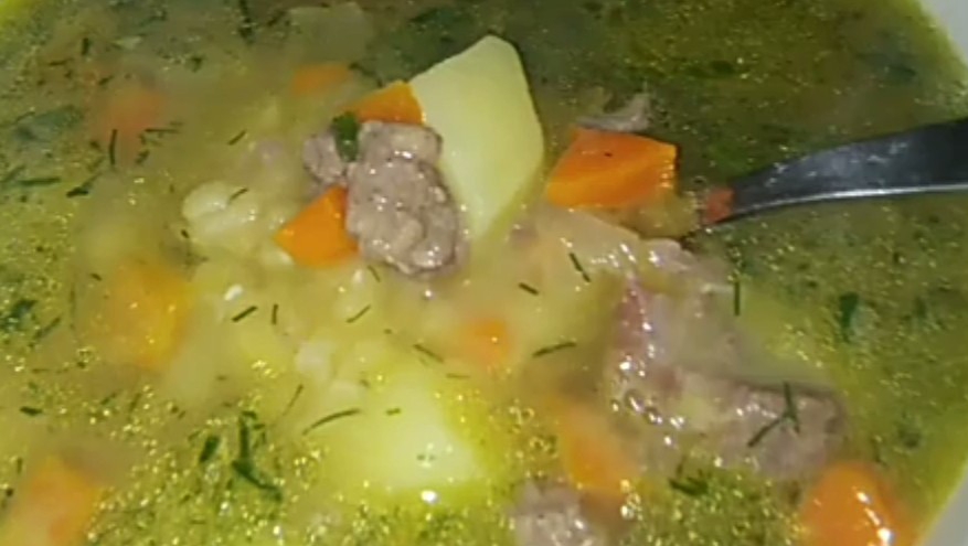 Гороховый СУП С ТУШЁНОЙ ГОВЯДИНОЙ