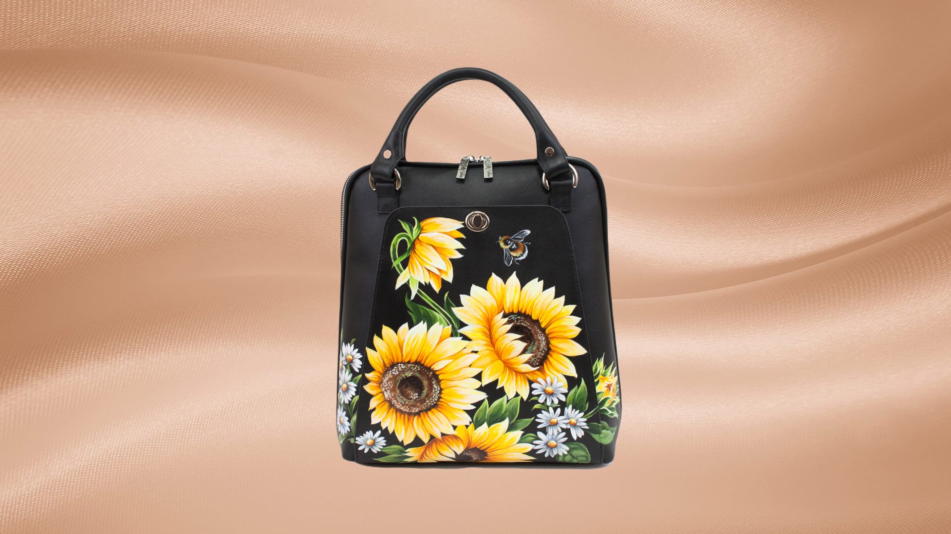 Сумка-рюкзак "Подсолнухи" Pelle-Volare