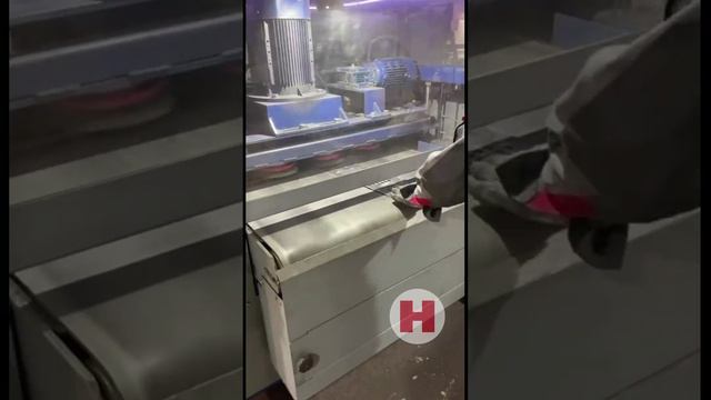 Зачистка и скругление кромки после лазерной резки на станке SGRD-1000