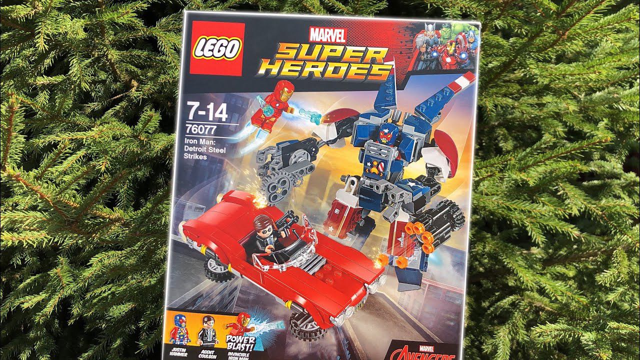 Обзор на LEGO Marvel Super Heroes 76077 Стальной Детройт наносит удар