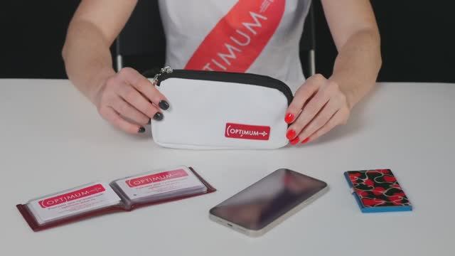 Кошелёк на пояс, белый - OPTIMUM (wallet)