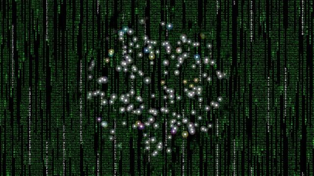 Свободные души и временная школа. Матрица. Бесплатный фон. Цикл. 4К.