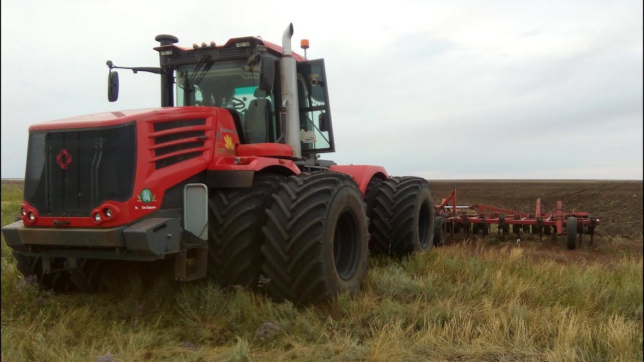 Трактор к744р4.Замена ремней на тракторе марки Митсубоши. работа на стану.  Собрали БДТ (Сезон 2019)