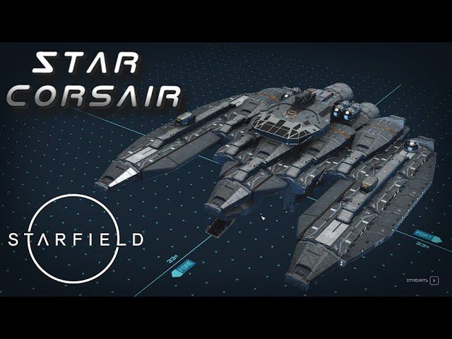 Starfield : Star Corsair Spaceship - How To Build
