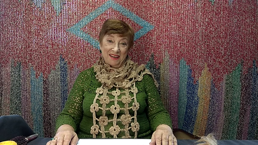 Шарфик "Со вкусом халвы". Мастер-класс по вязанию крючком от О. С. Литвиной.