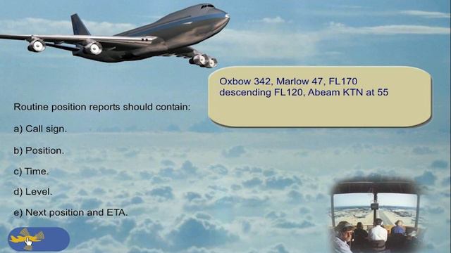 10  ATPL Training   IFR RT Communications #10 Area Control   Position Information