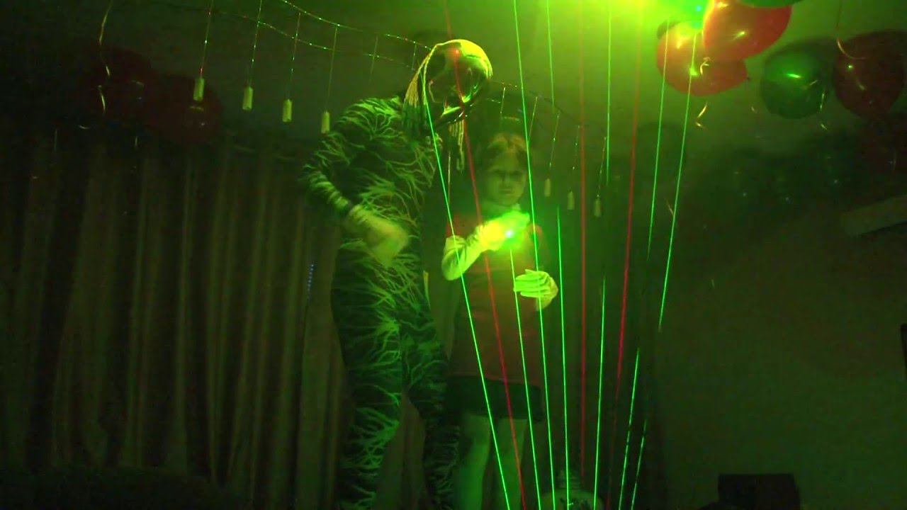 Лазерная арфа, интерактив, детский день рождения