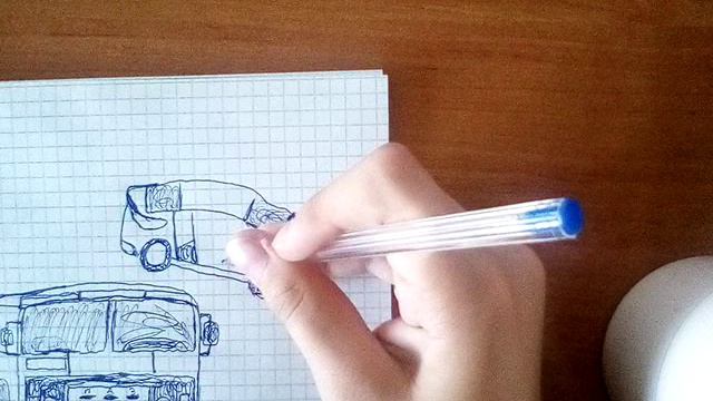 Как нарисовать Пазик разрушитель