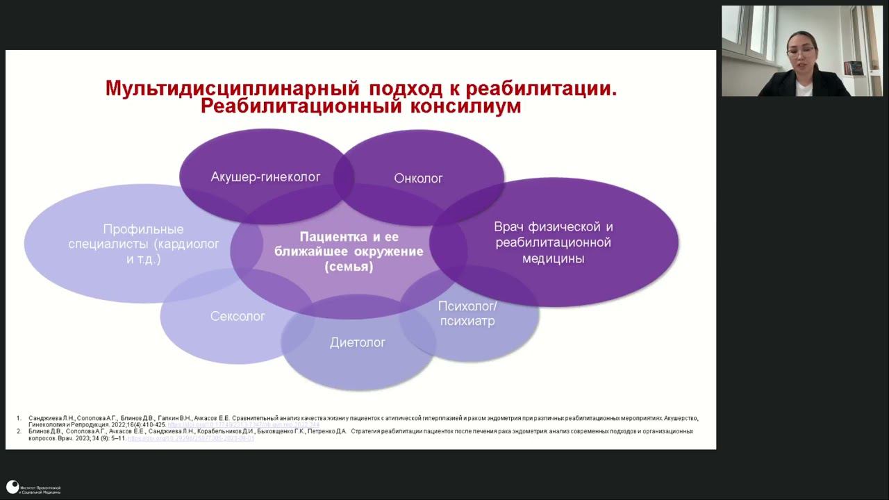 Оптимизация реабилитации пациенток с атипической гиперплазией и раком эндометрия. Санджиева Д.Н.