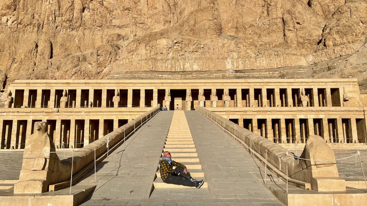 Встречаем утро нового года в храме царицы Хатшепсут