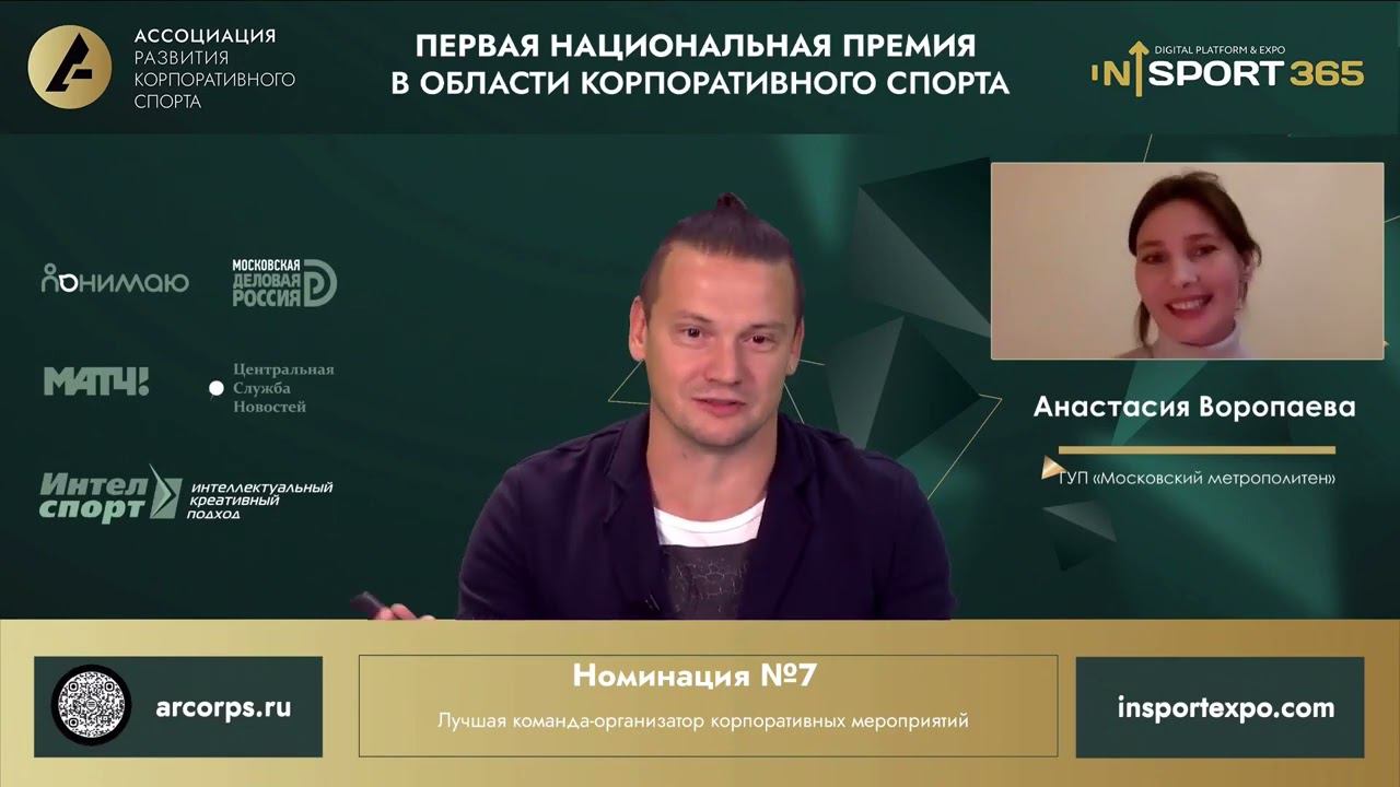 16.11.2022. Номинация 13. Первая национальная премия в области корпоративного спорта