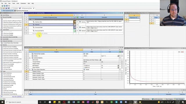 Defining Materials and Viscoelastic Analysis - FEA using ANSYS - Lesson 6