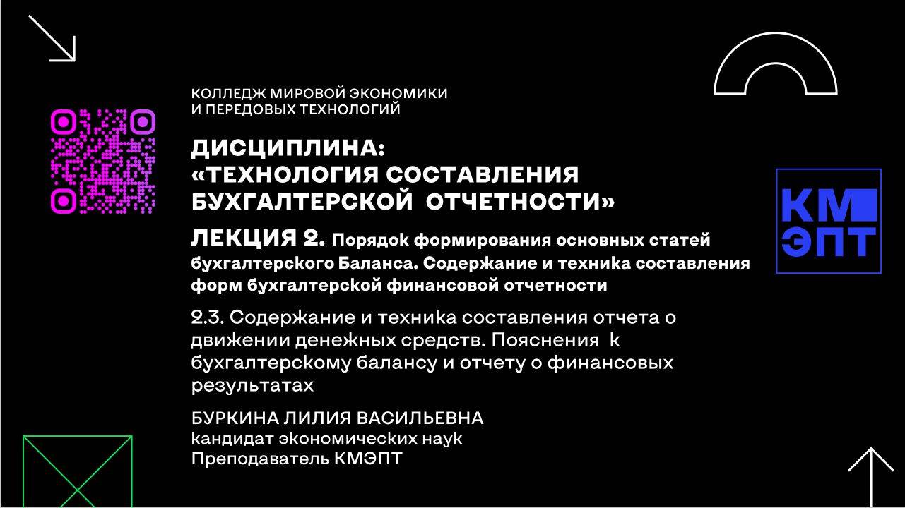 МДК 04.01 Технология составления бухгалтерской отчетности. Лекция 2. Видеоурок 3. Буркина Л.В.