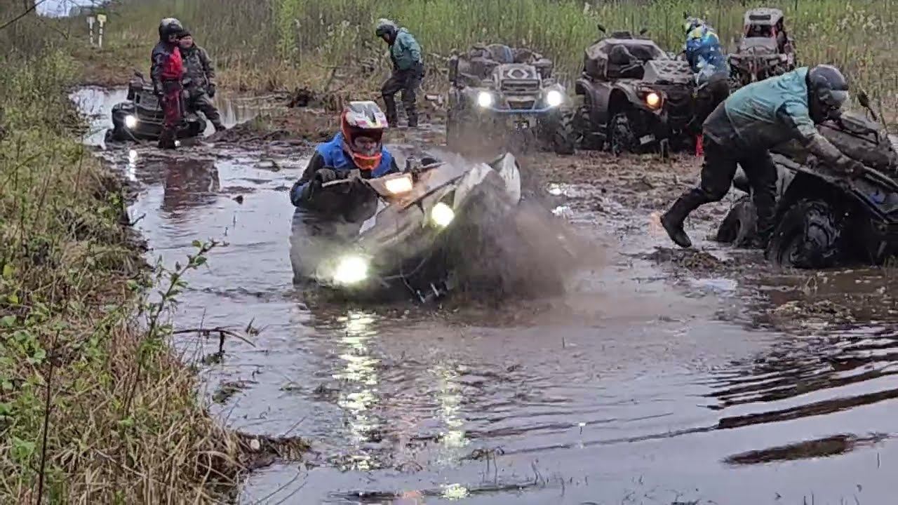 Сочные покатушки на квадроциклах Одес, Брп, Ямаха. Стелс и Полярис