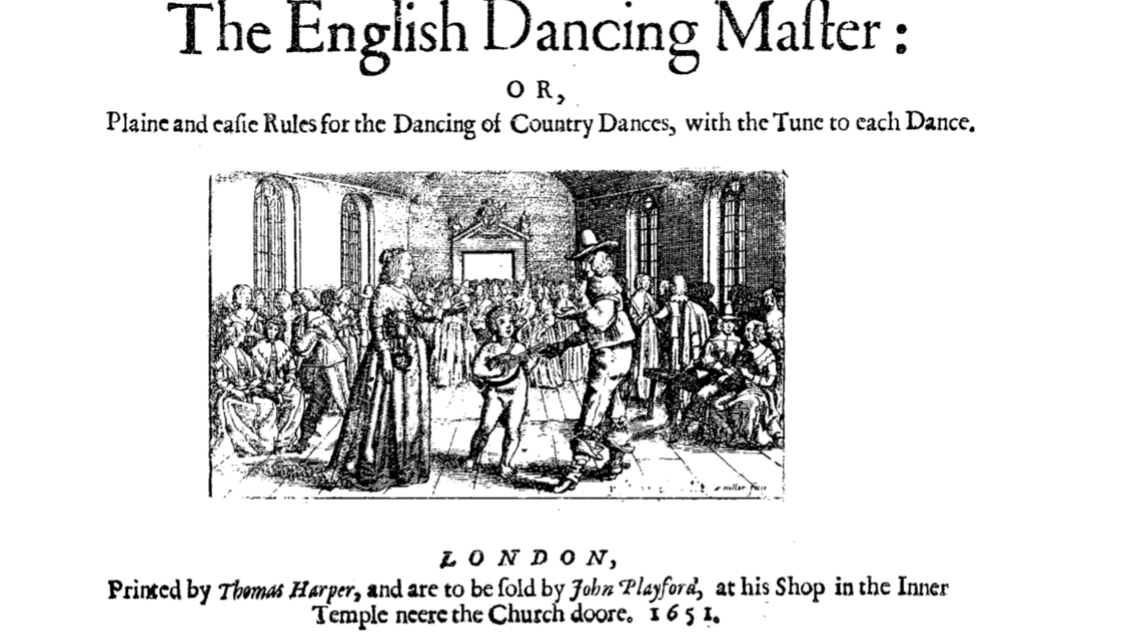 "Blew Cap", The English Dansing Master, 1651.