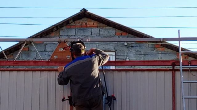 Сварка фермы "по месту".