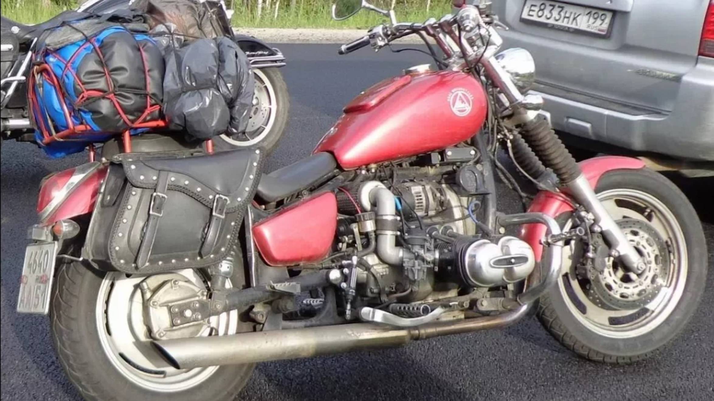 Мотоцикл Урал с колесами от V-Max и мотором за 350 000 рублей!