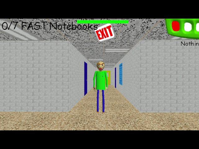 ультра быстрый балди вышел на охоту! игра в baldi's basics in super duper ultra fast