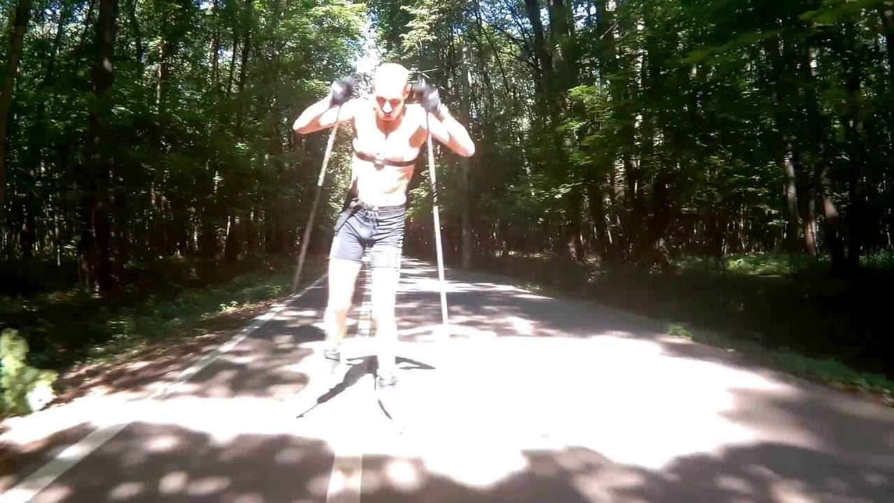 Техника конькового хода в гору видеосъемка Толстиков Игорь