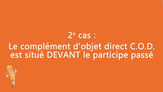 L'accord du participe passé avec avoir