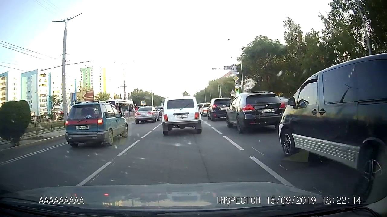 Проезд через город Павлодар 2019. Тест видеорегистратора ARTWAY AV-390 1080pi.