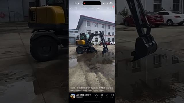 Работа мини эксковатора