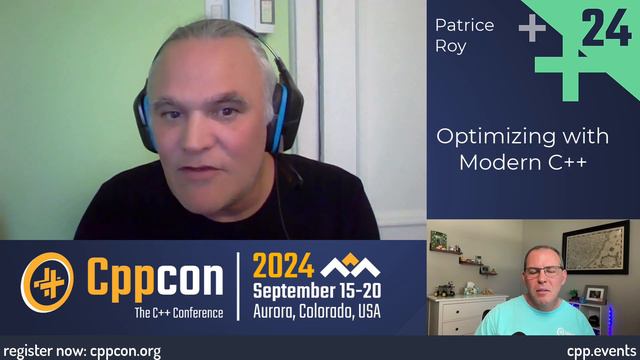 Interview With Patrice Roy (Optimizing with Modern C++) - CppCon 2024