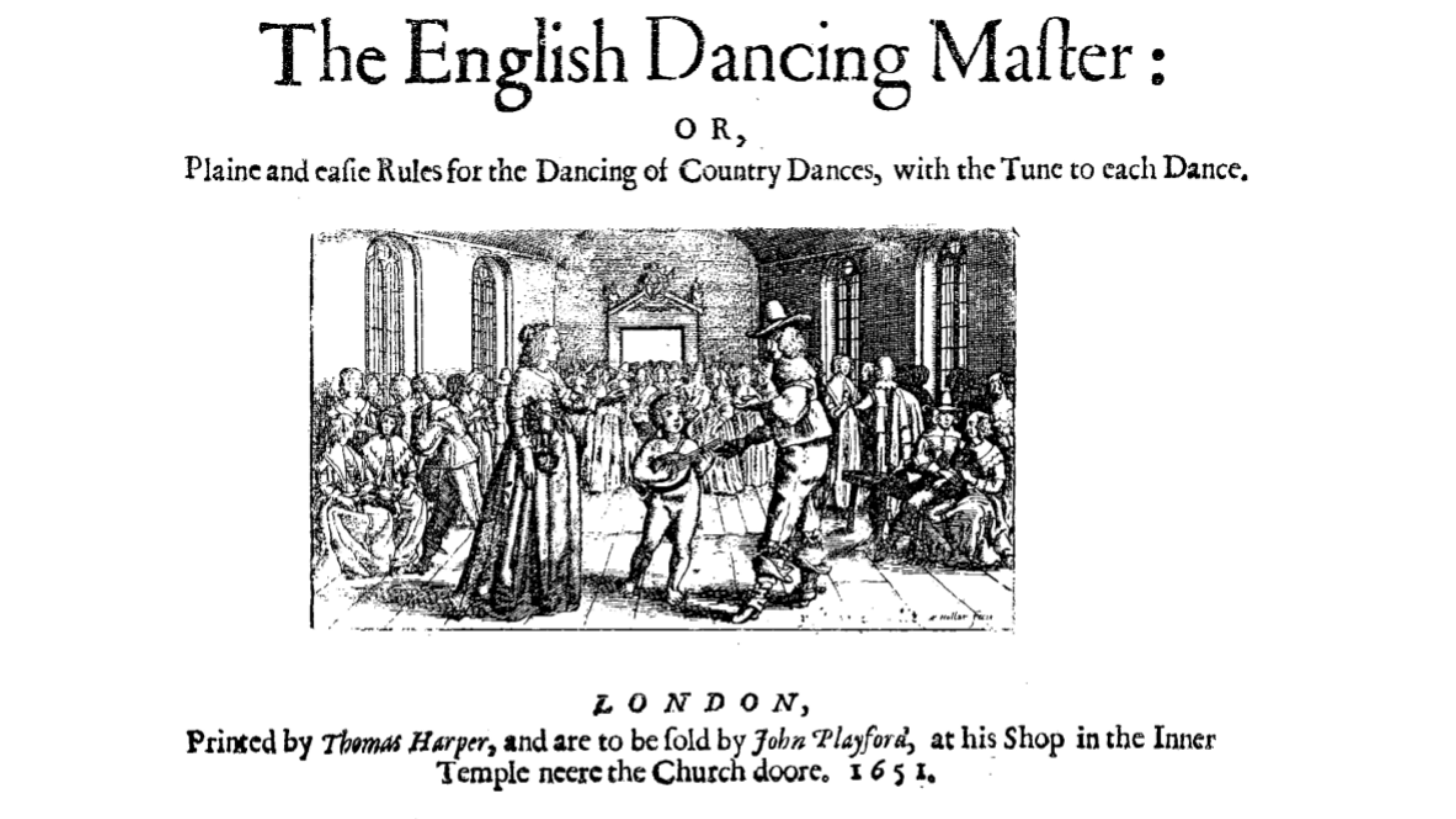 "Upon a Summers day", The English Dansing Master, 1651.