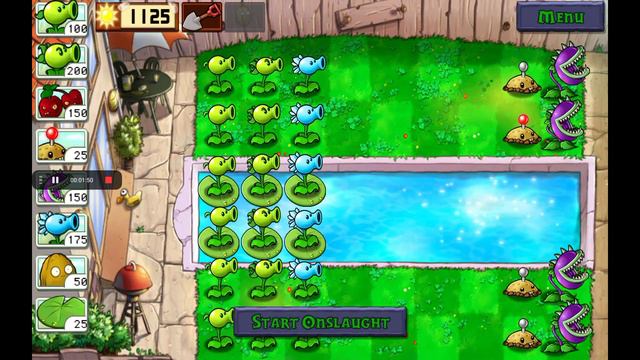 обзор на несколько растений из игры зомби против растений