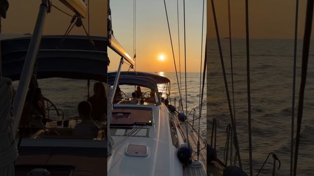 Победители отправились на дегустацию на яхте