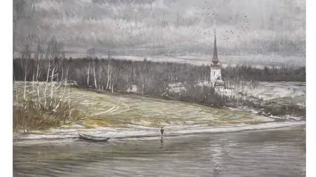 Как должен отвечать критикам настоящий художник. Алексей Либеров. _Хлебное поле_. Пастель.