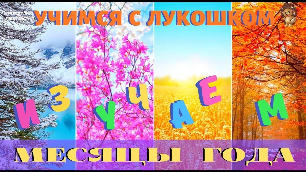 МЕСЯЦЫ ГОДА — Обучающее видео |  | Развитие ребенка | Учебное пособие