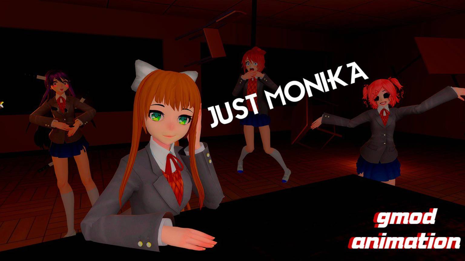 Just Monika | Trials for Monika | Garry's mod animation | DDLC