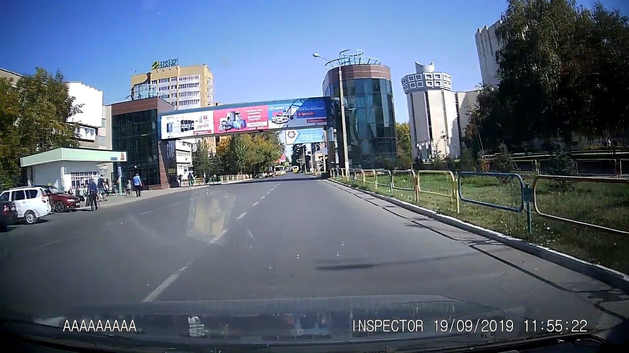 Семей (Семипалатинск) Сентябрь 2019 года, улицы, мосты, дворы: ARTWAY AV-390 1080pi