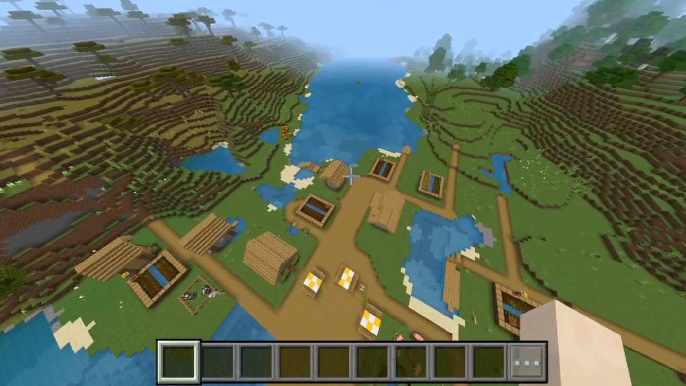 я начал строить свой гигантский город в Майнкрафте.