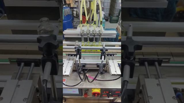 Дозатор для текучих продуктов ДП-4 в собранной линии