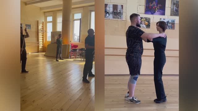 Фрагменты работы по программе "Высшая школа движения на протезе"