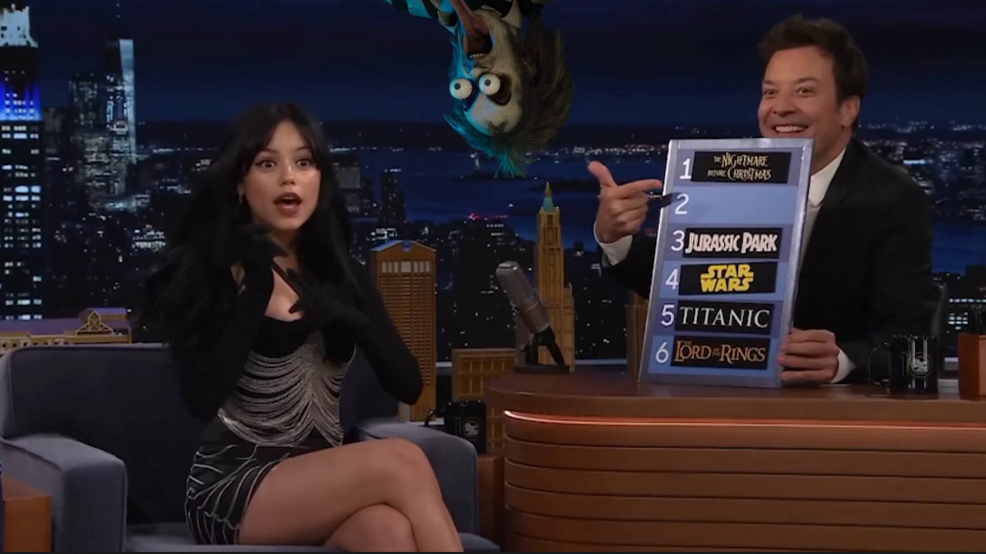 "The Tonight Show" жестокая ловушка для Дженны Ортеги