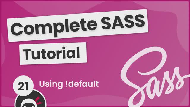 SASS Tutorial (build your own CSS library) #21 - Customizing the Library
