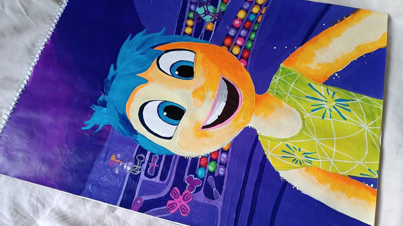 Раскрашиваю Радость из "Головоломки 2" | Рисование #2