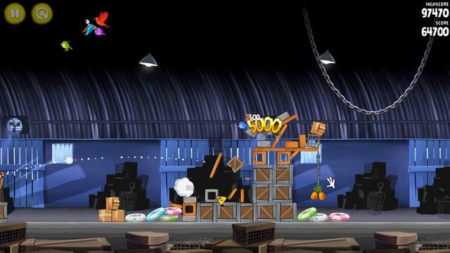 ПРОХОЖДЕНИЕ Angry Birds Rio -  SMUGGLERS DEN - Level 2-13 (3 ЗВЕЗДЫ)