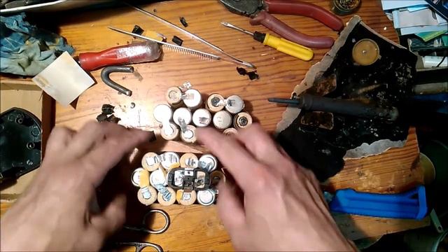 Замена банок аккумулятора шуруповерта