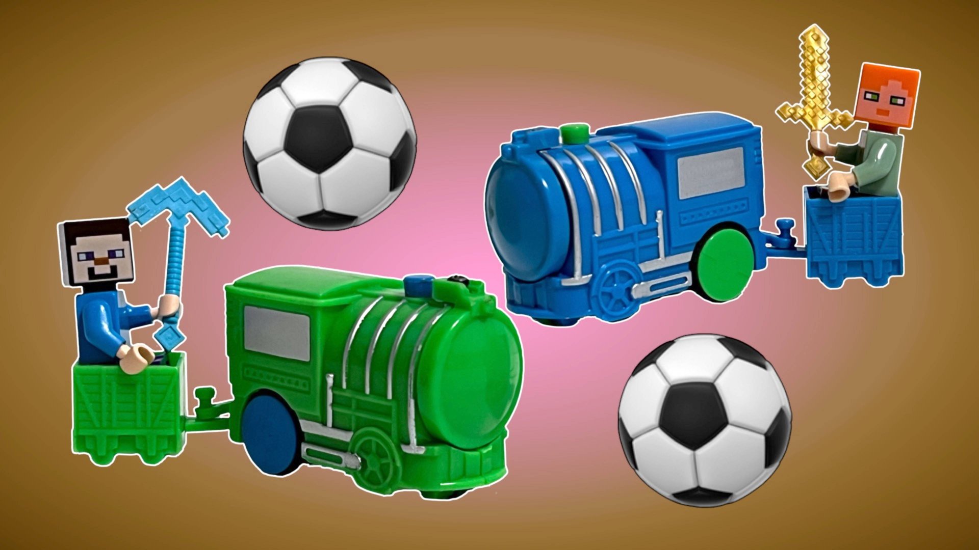 МУЛЬТИКИ ПРО ПАРОВОЗИКИ Веселые паровозики играют в "футбол" / Игра 3