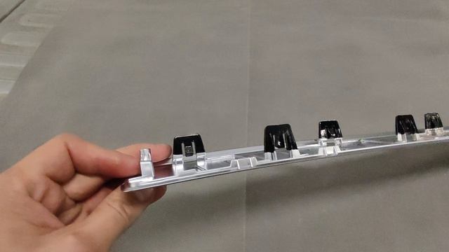 Накладка заднего бампера нижняя серебристая для Changan cs95plus