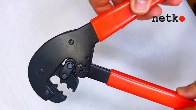 67385 N-106E Инструмент для обжима (кримпер) коаксиального кабеля RG 58, 6, 11, 213, NETKO Optima