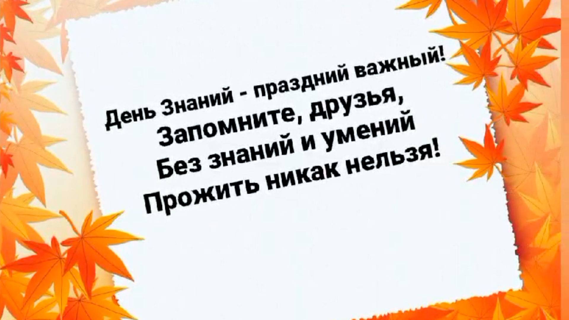 "День знаний" группа Васильки