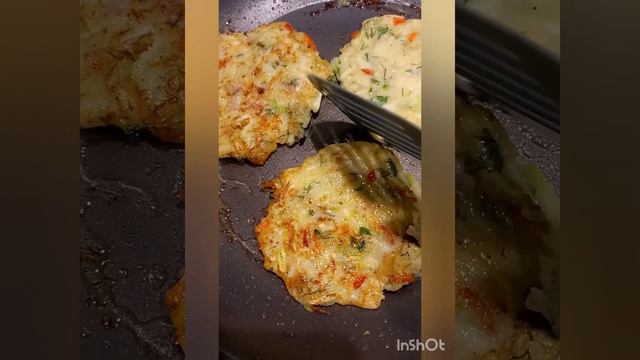 Лепешки с кабачками.